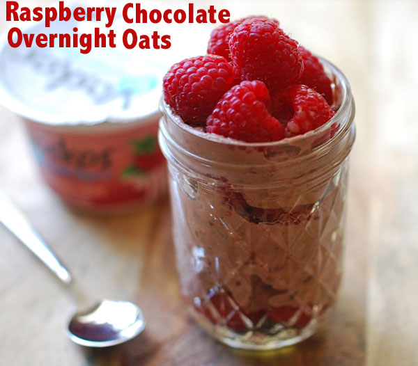 Raspberry Chocolate Overnight Oatmeal | Voskos®
